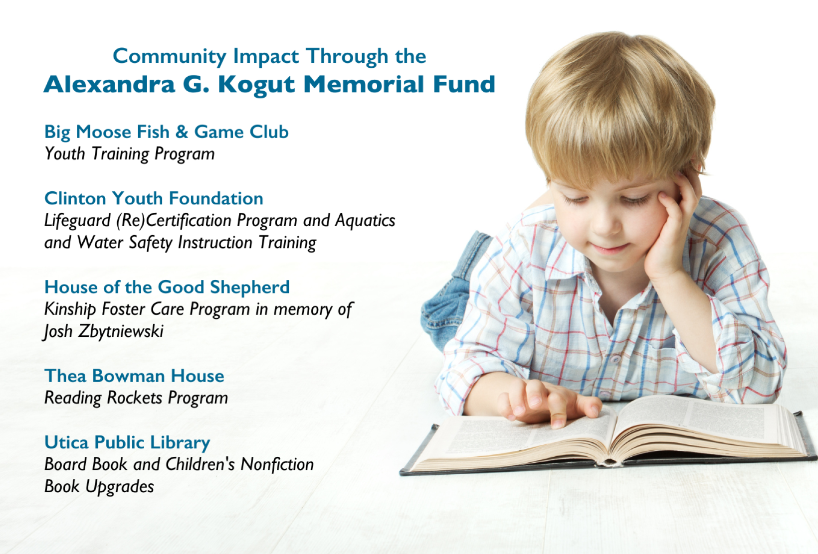 Community Foundation Announces Alexandra G. Kogut Memorial Fund Awards ...